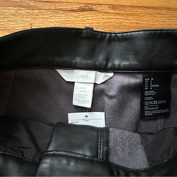 H&M | Pants & Jumpsuits | Hm Faux Leather Pants | Poshmark